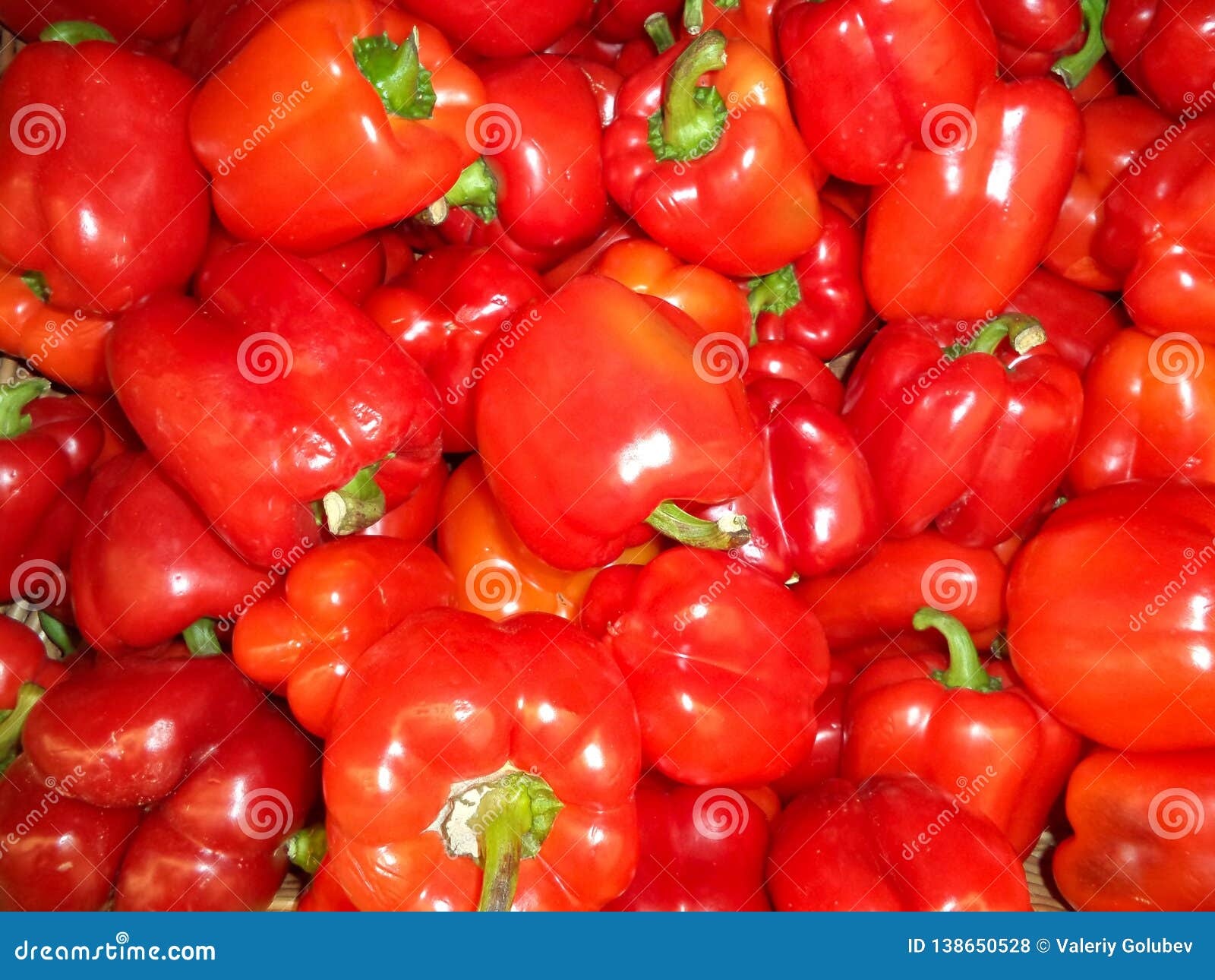 Lots of fresh red peppers stock photo. Image of organic - 138650528