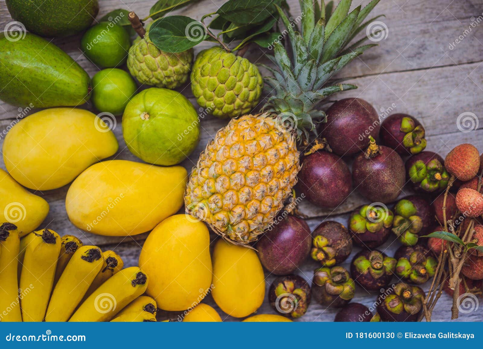Lots of Fruits on a Wooden Table Stock Photo - Image of ingredient ...