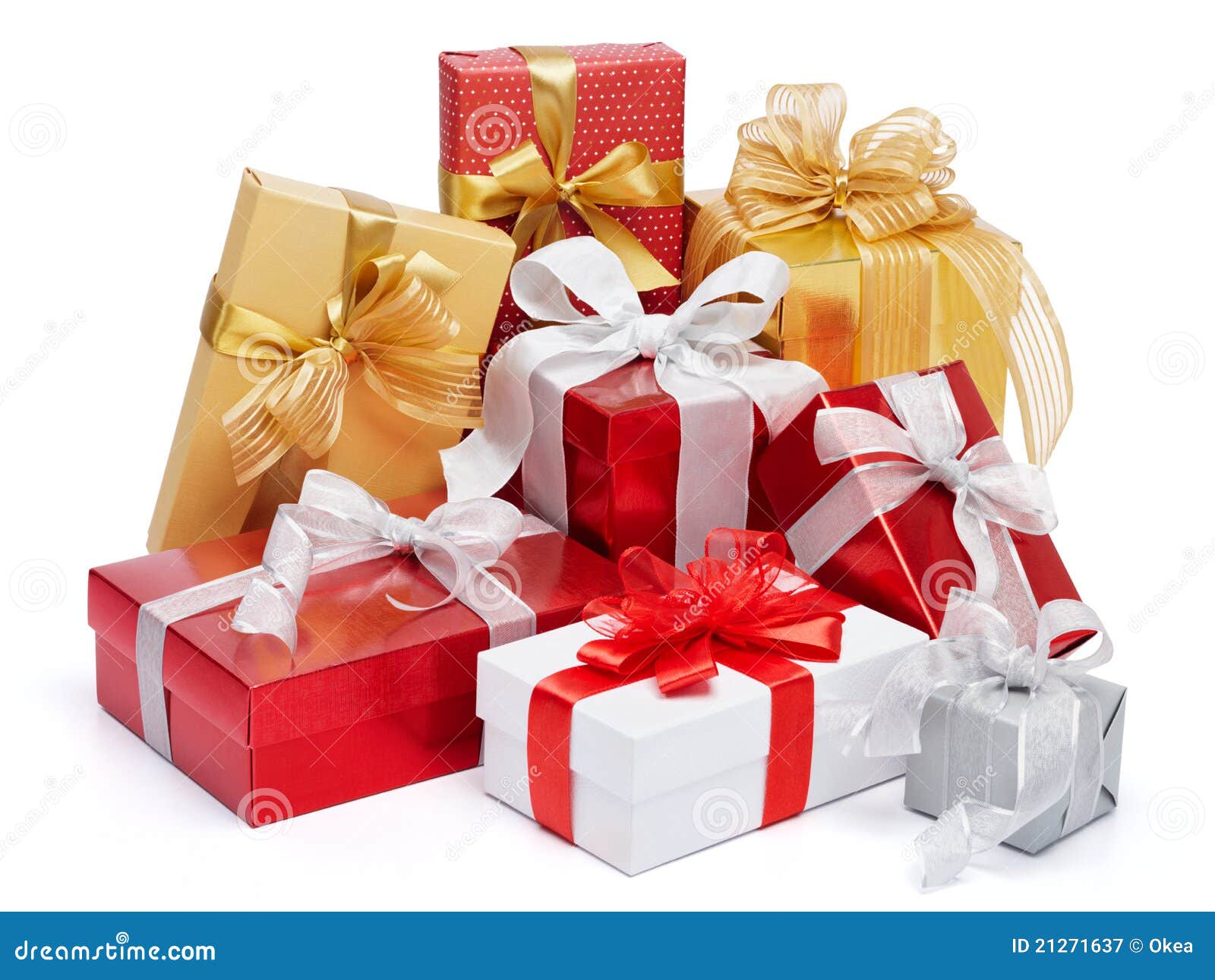 Lots of gifts stock image. Image of celebration, white - 21271637