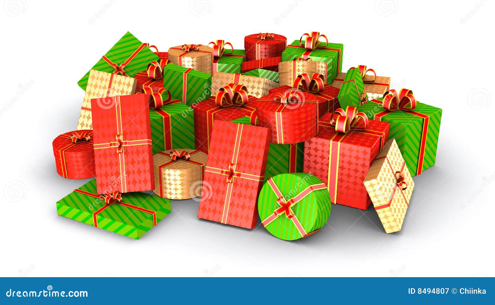 Lots of Gifts stock illustration. Illustration of package - 8494807