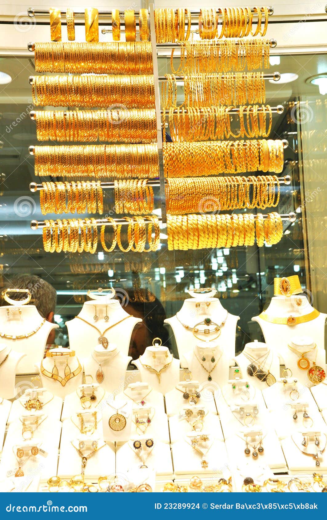 Lots of gold jewelry stock photo. Image of accessory - 23289924