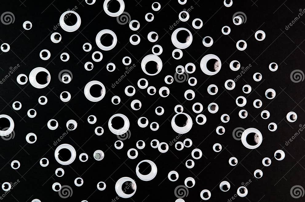 Lots of googly eyes stock image. Image of black, spooky - 100597575