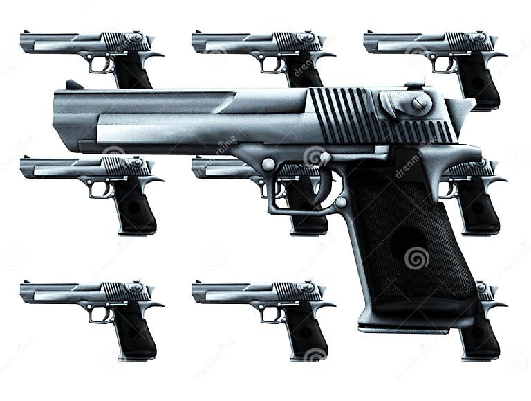 Lots of Guns stock illustration. Illustration of concept - 4118175