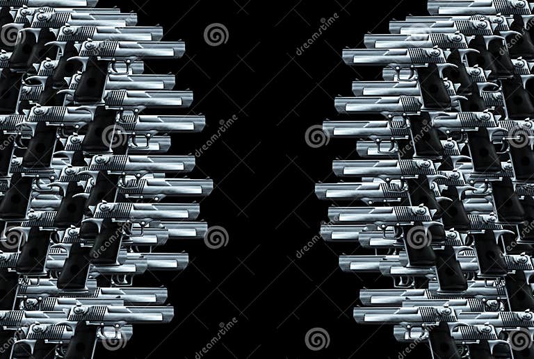 Lots of Guns 9 stock illustration. Illustration of black - 4118441