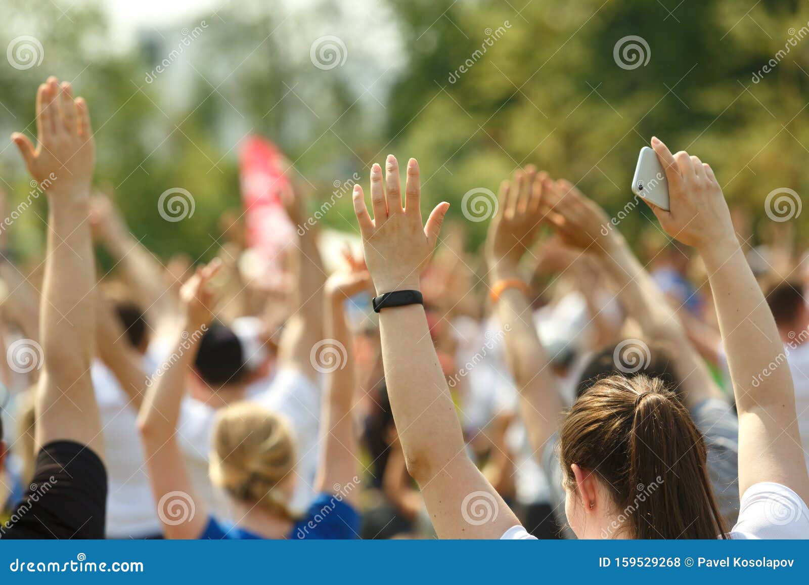 Many hands raised up editorial stock photo. Image of hope - 159529268