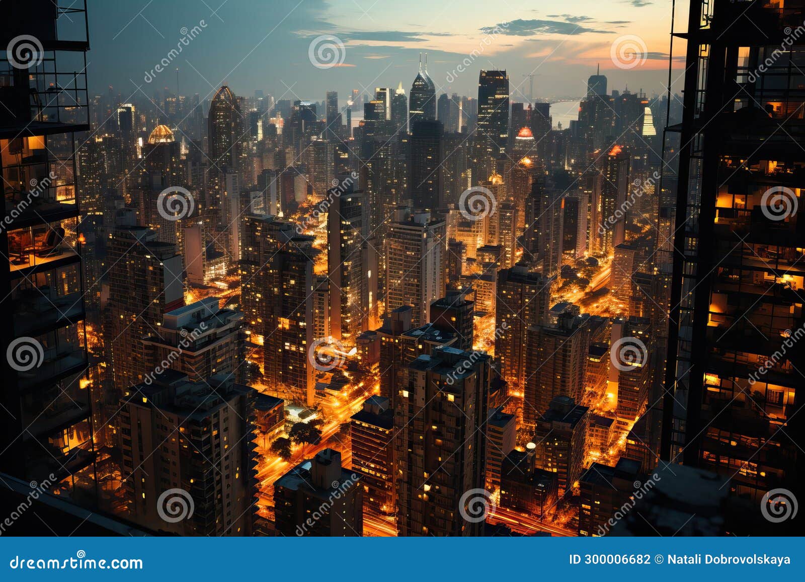 Lots of High Buildings Ariel View Stock Photo - Image of infrastructure ...