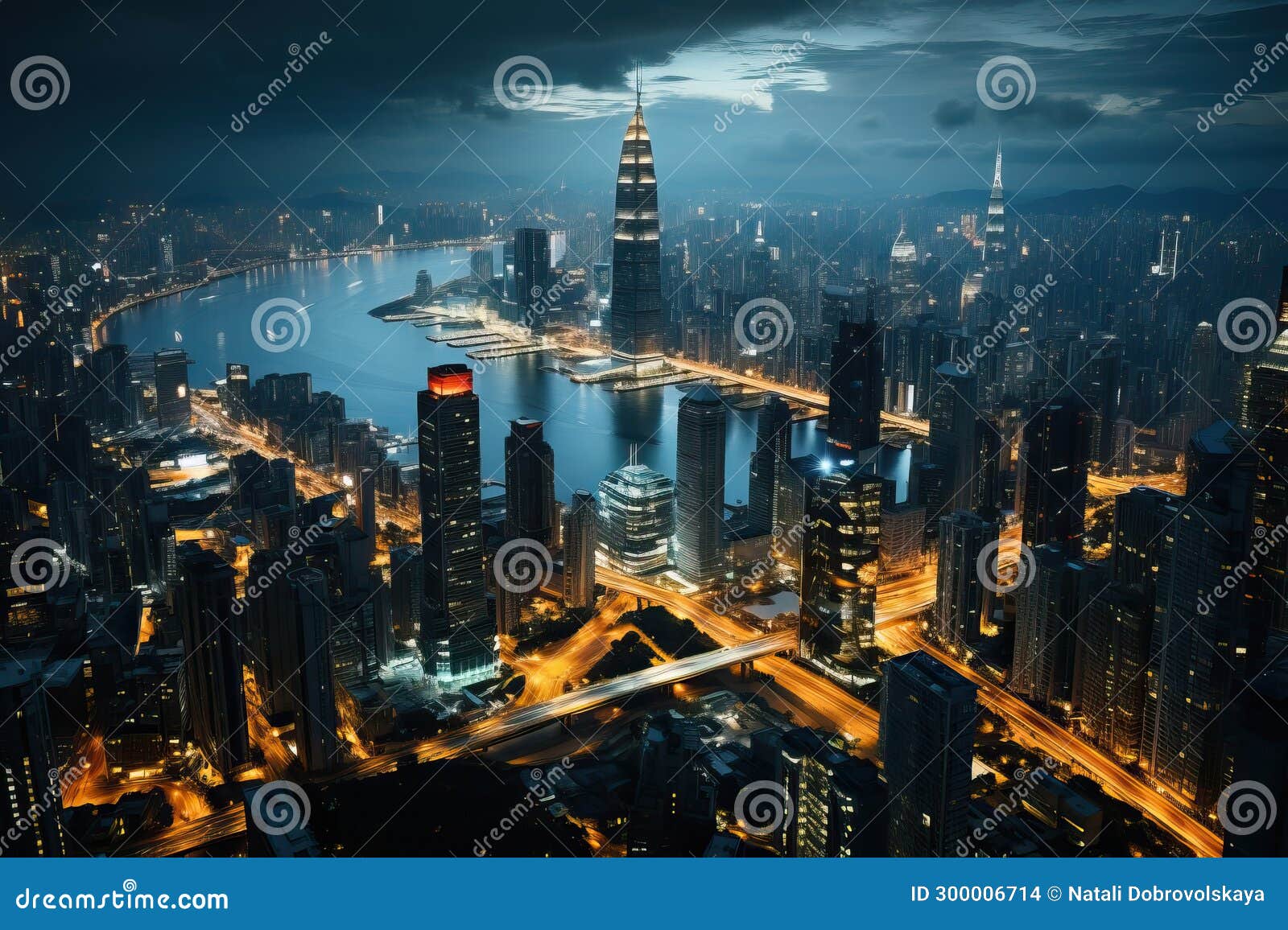 Lots of High Buildings Ariel View Stock Photo - Image of ambitious ...