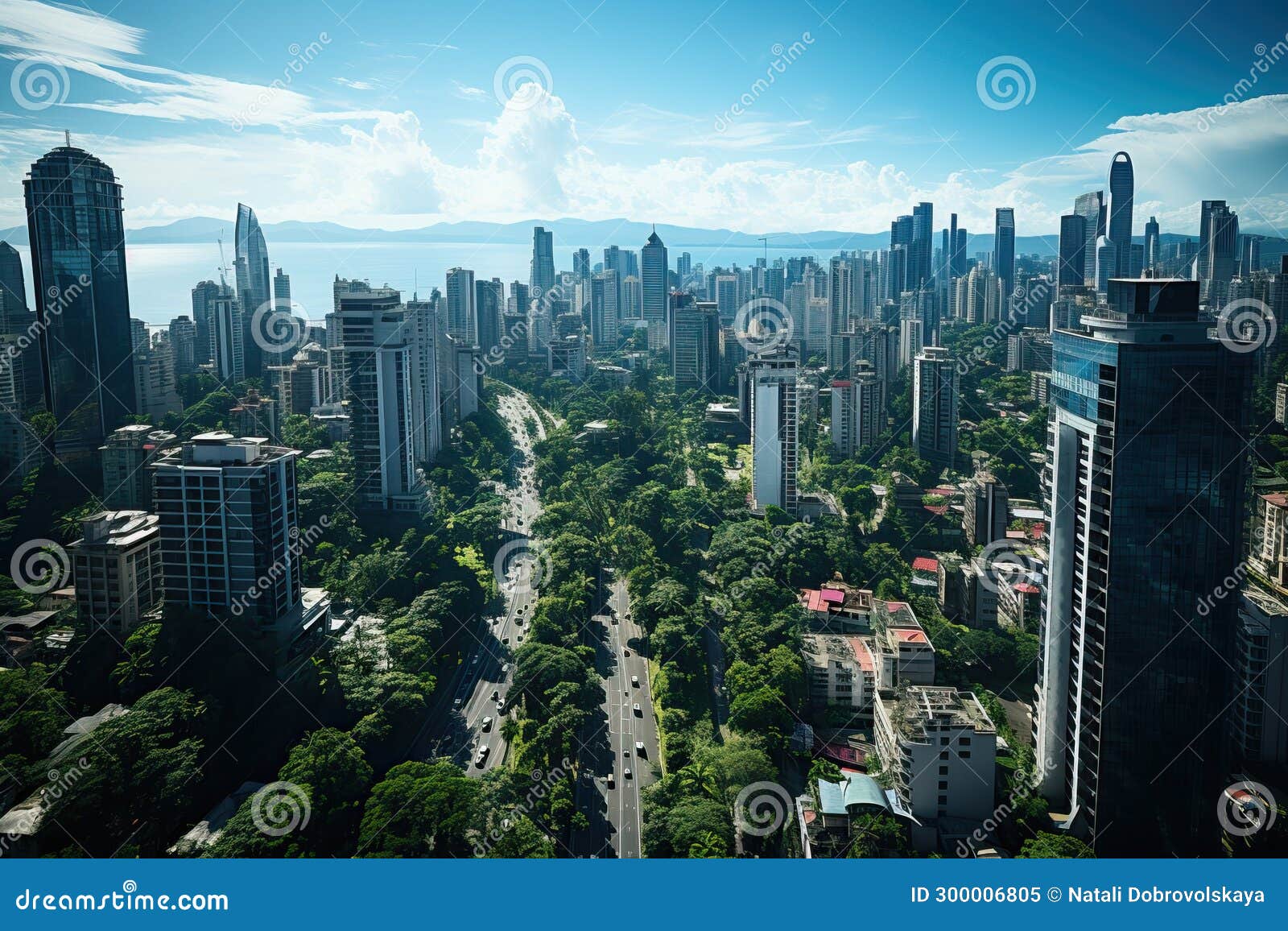 Lots of High Buildings Ariel View Stock Image - Image of expansion ...