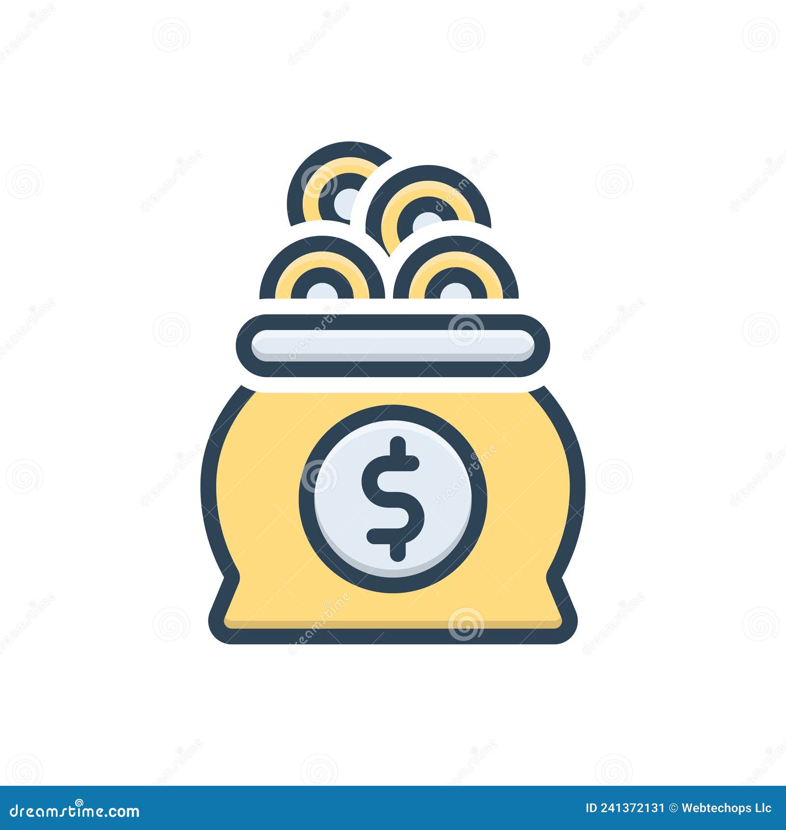 Color Illustration Ion for Lots, Pile and Heap Stock Illustration ...