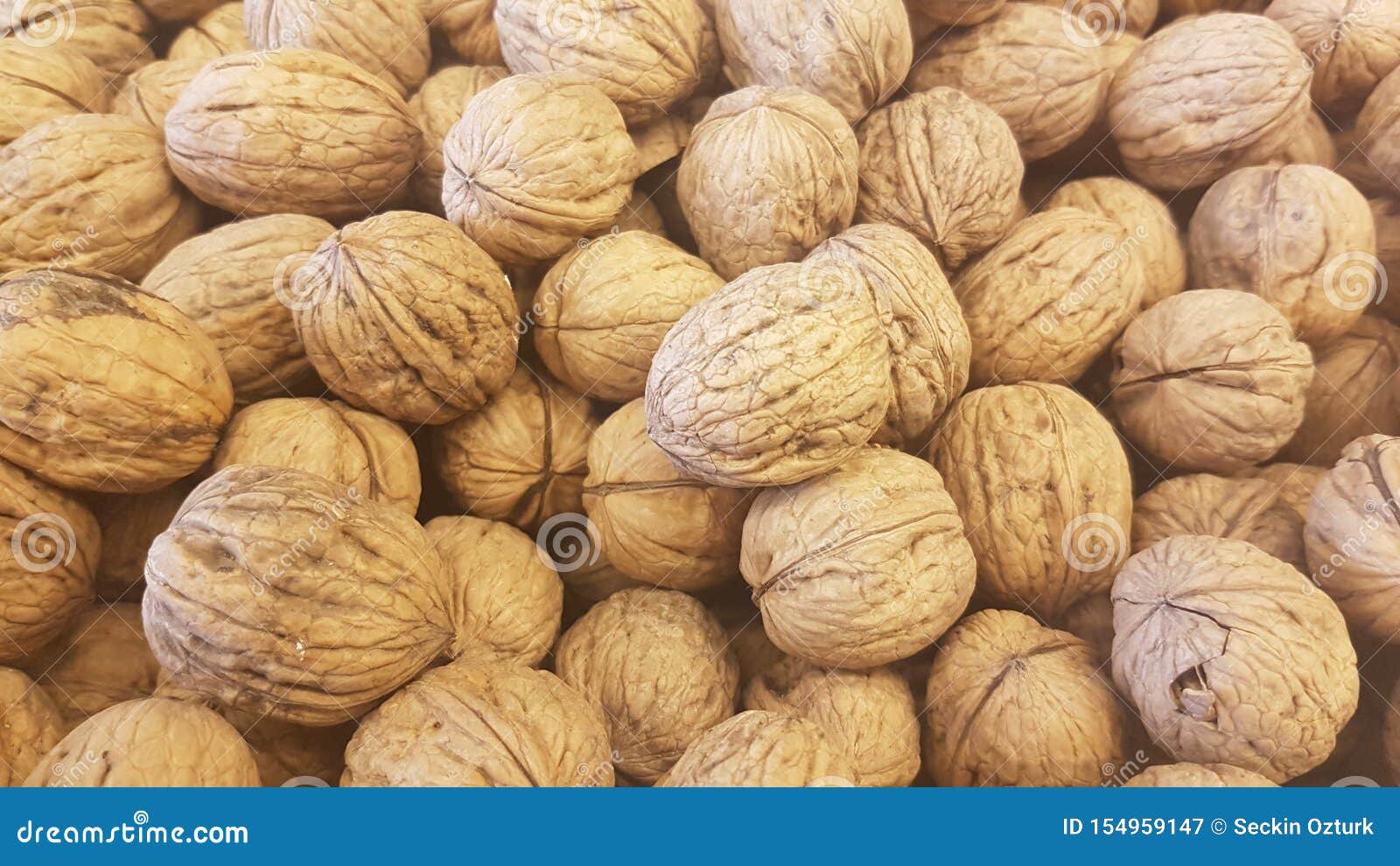 Lots of Inshell Walnuts Texture Stock Image - Image of dried, leaf ...