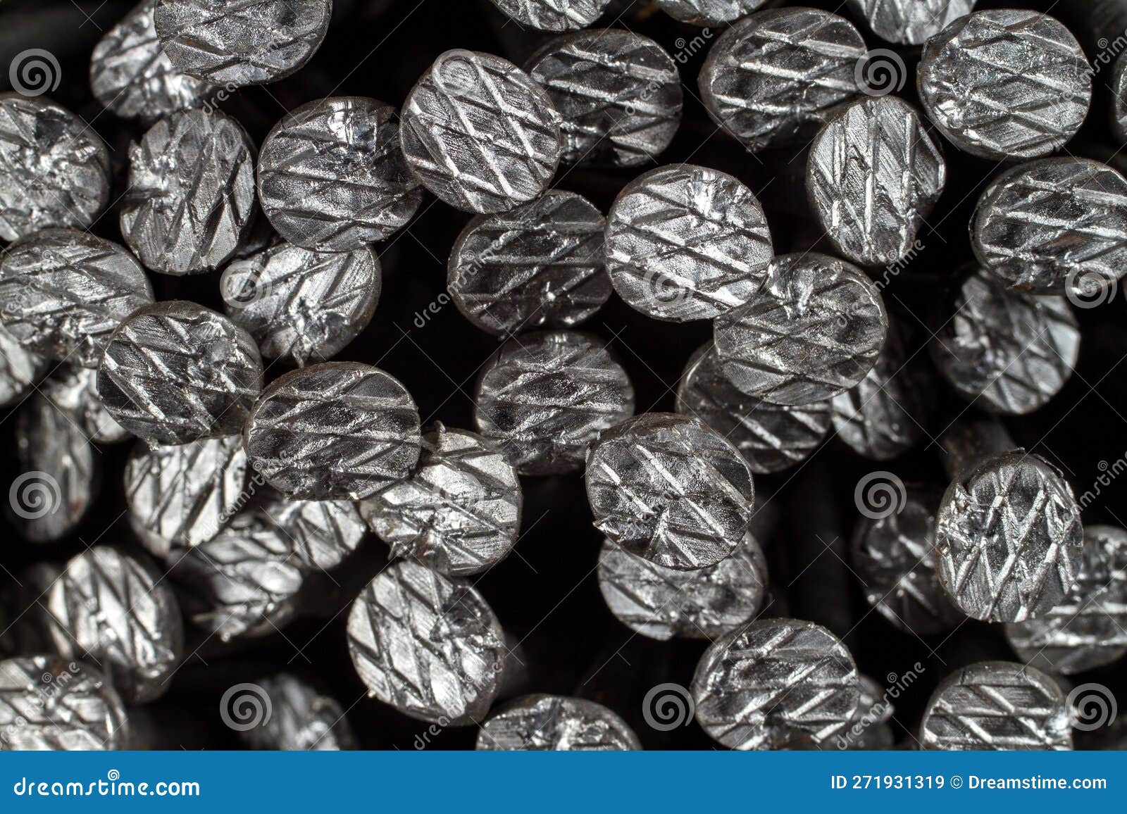 Lots of Iron Nails. the Texture of the Nails Stock Image - Image of ...