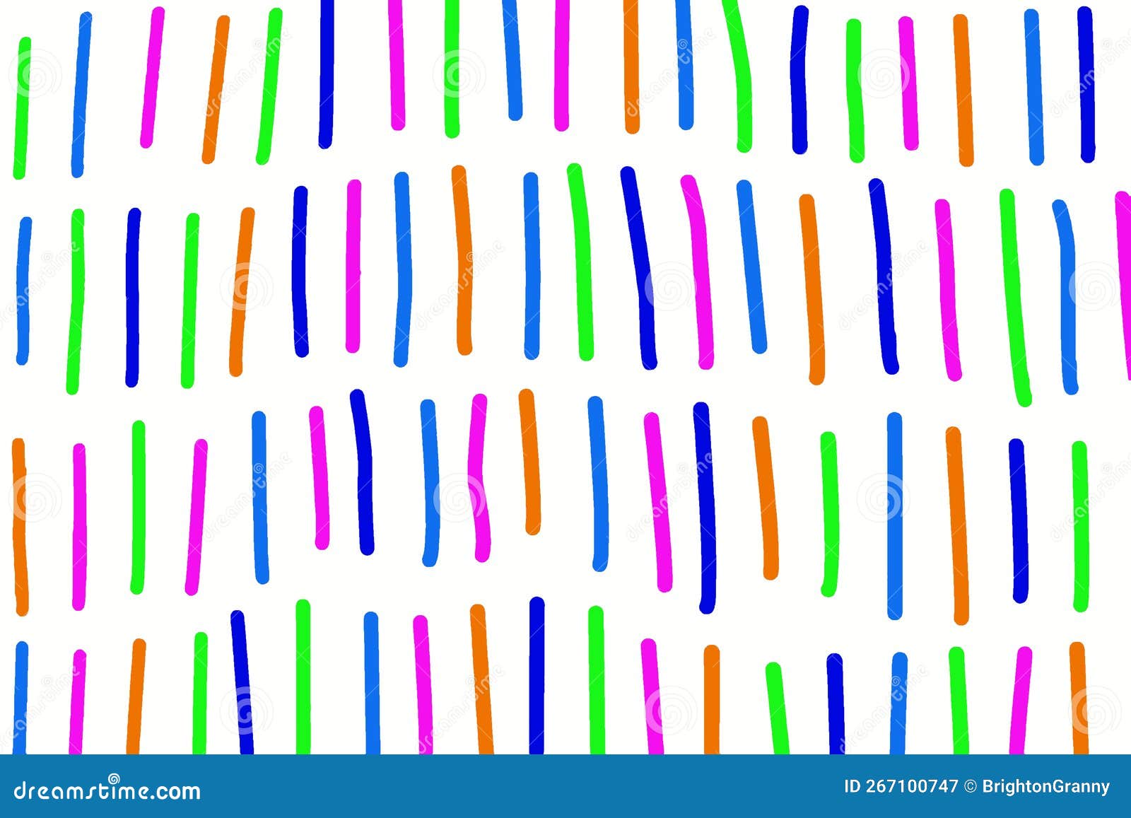 Bright Colourful Vertical Lines in Horizontal Rows. Stock Illustration ...