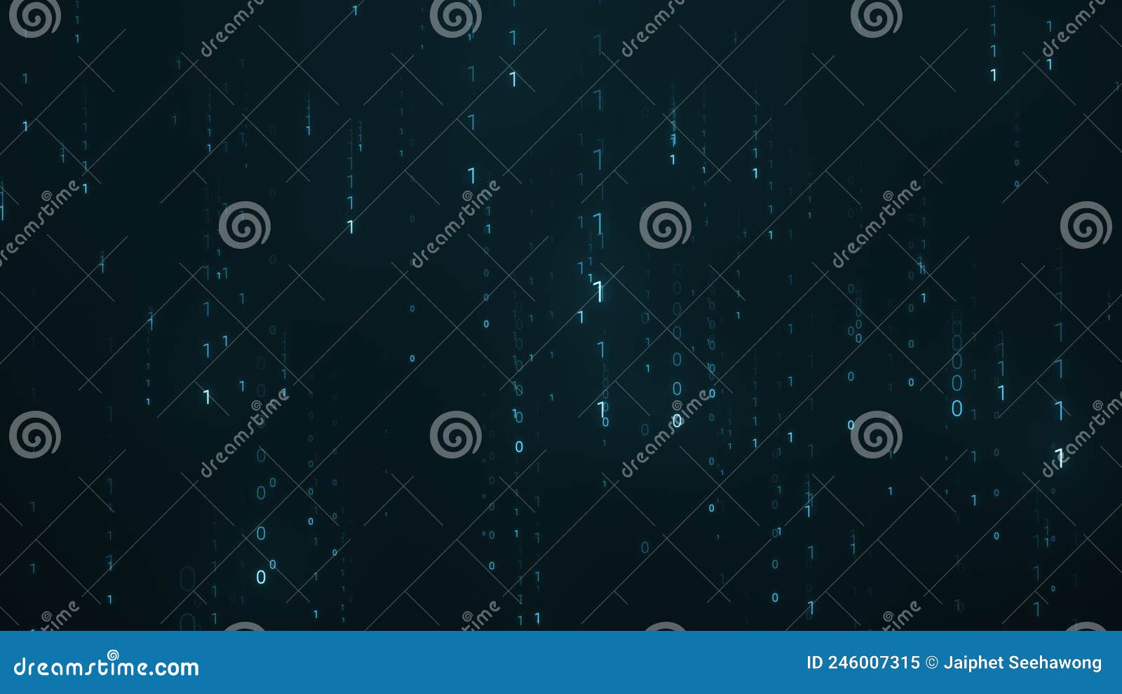 Lots Of Matrix Binary Code Random Number Falling Continuously Background Stock Image Image Of