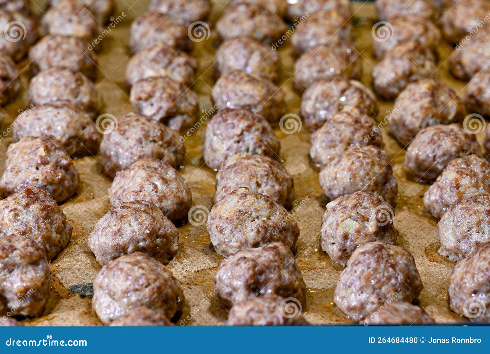 Lots of Meat Balls Cooked in Owen Stock Photo - Image of indoor, tasty ...