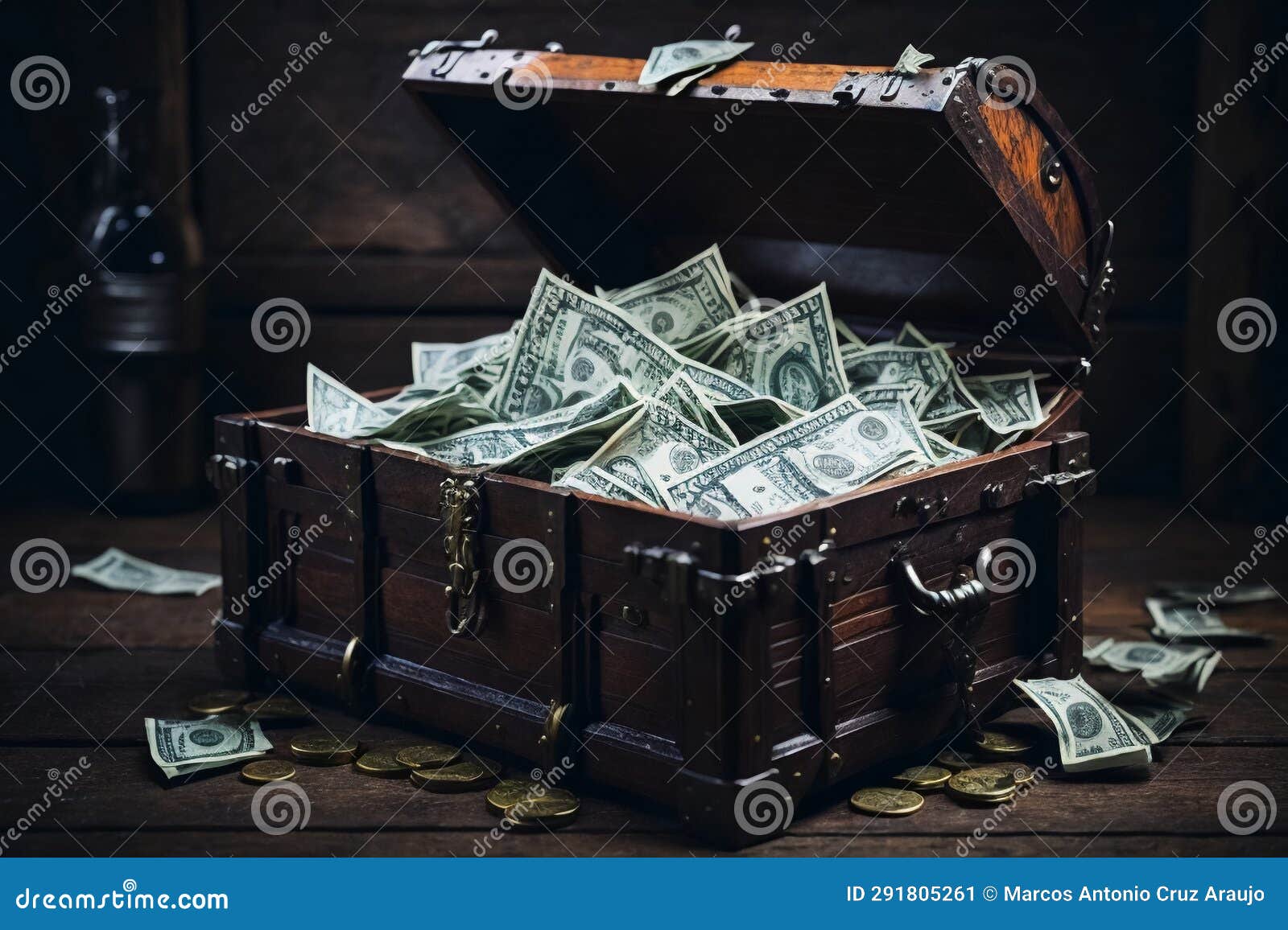 Lots of Money Saved, Generated by AI Stock Illustration - Illustration ...