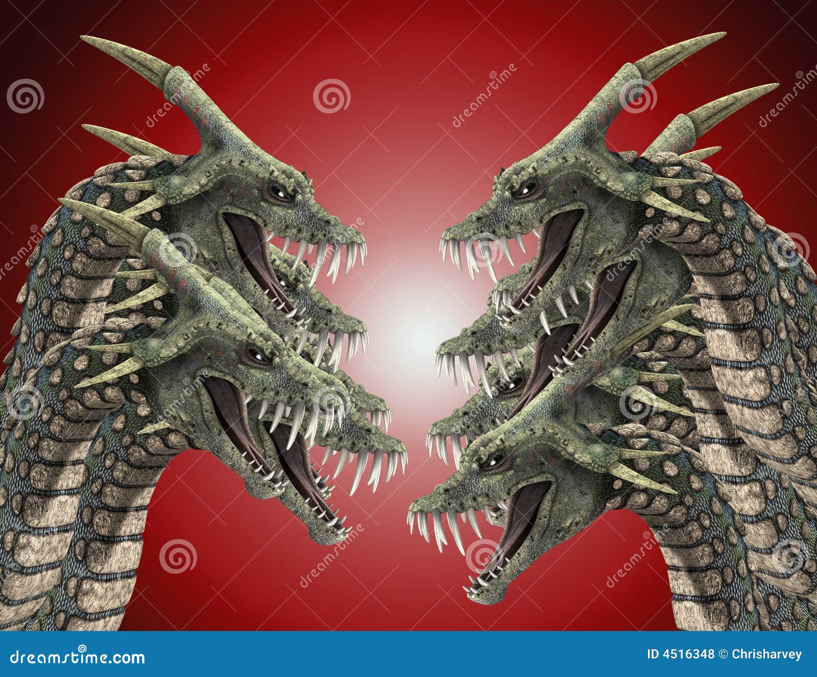 Three Headed Snake Monster