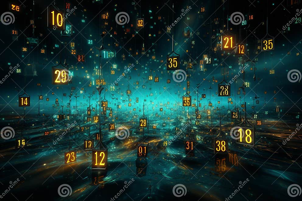 Lots of Numbers Background,math Concept Stock Photo - Image of ...