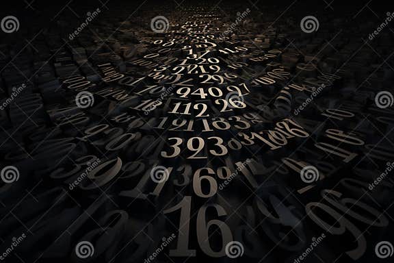 Lots of Numbers Pattern,math Concept Stock Image - Image of sequence ...