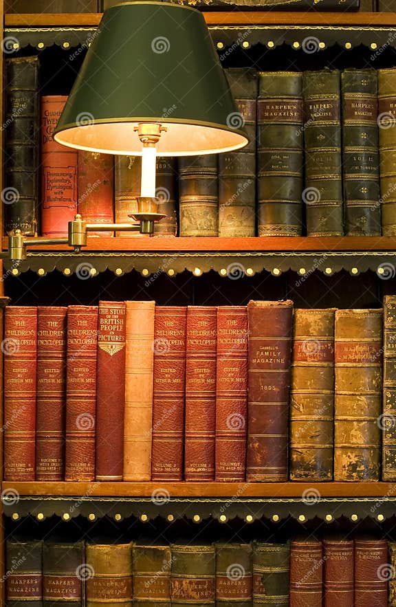 Lots of Old Books in a Library Stock Photo - Image of antique ...