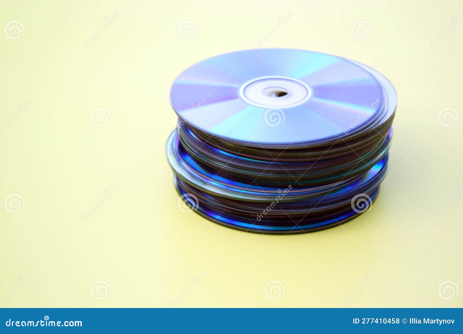Lots of Old CDs are Laid Out As a Background. Stock Photo - Image of ...