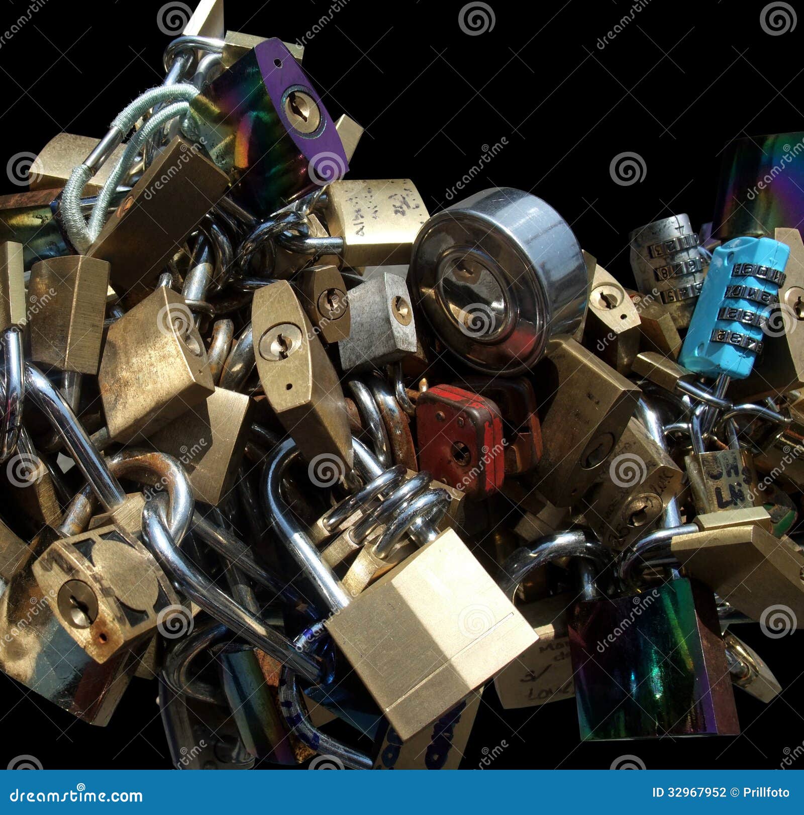Lots of padlocks stock photo. Image of tumbler, lock - 32967952