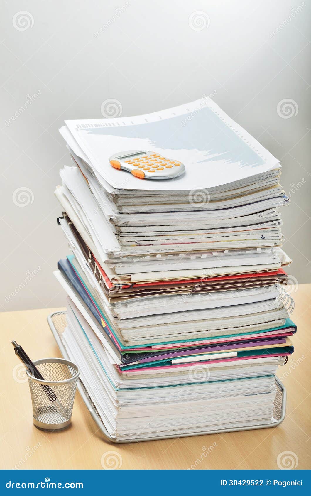 Lots of paperwork ahead stock photo. Image of email, information - 30429522