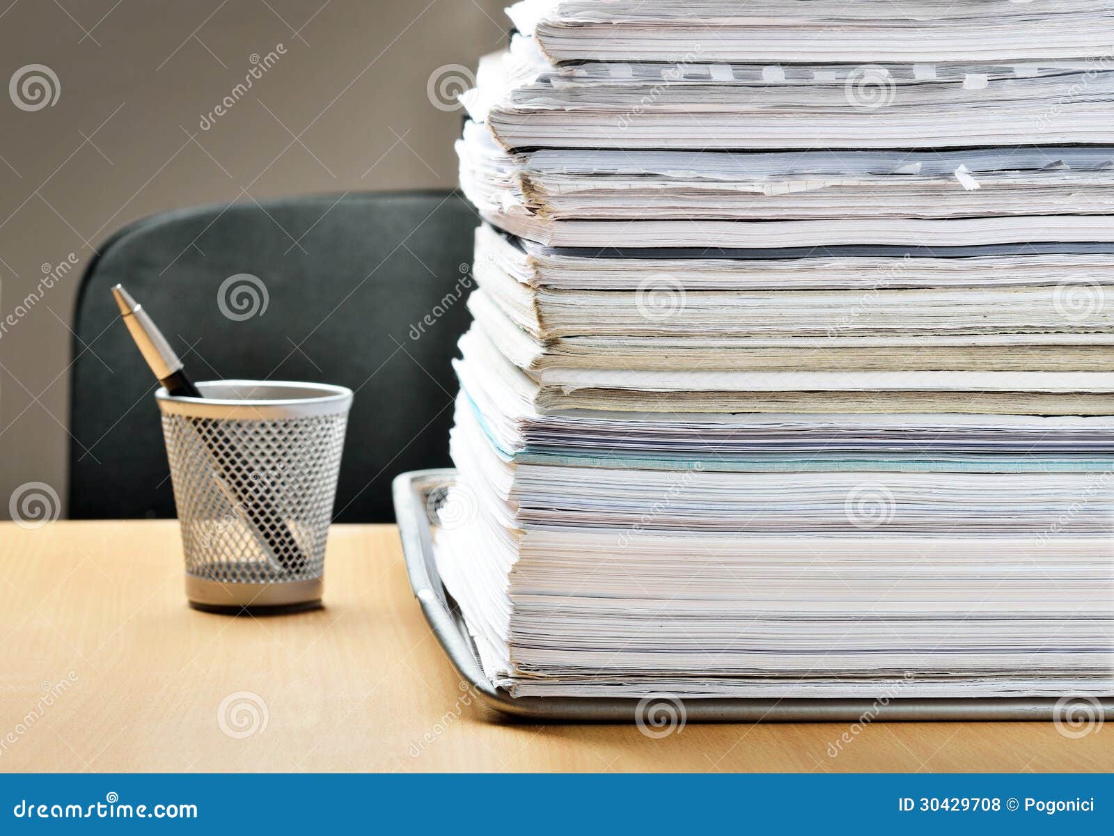 Lots of paperwork ahead stock photo. Image of email, deadlines - 30429708