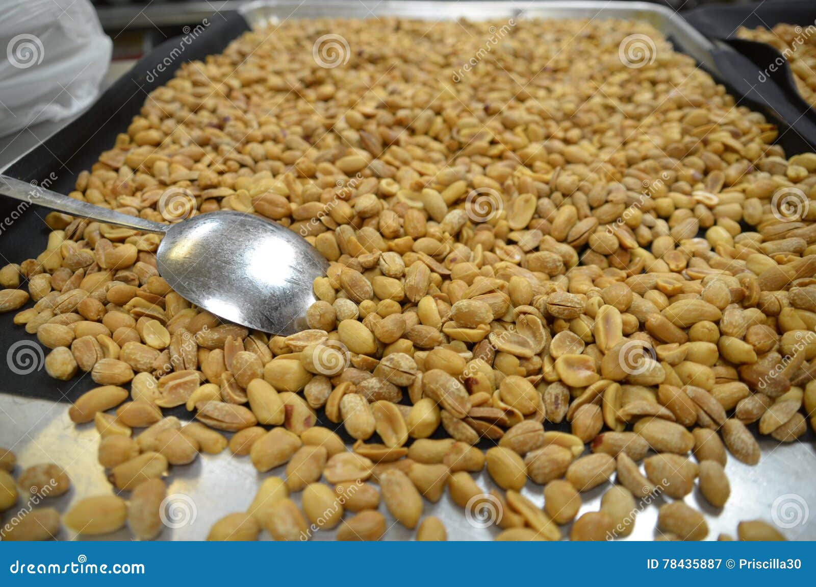Lots of peanuts on tray stock image. Image of cooking - 78435887
