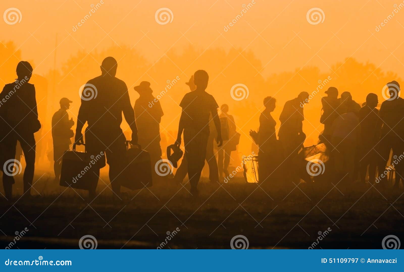 Lots of people in the dust stock image. Image of colorful - 51109797
