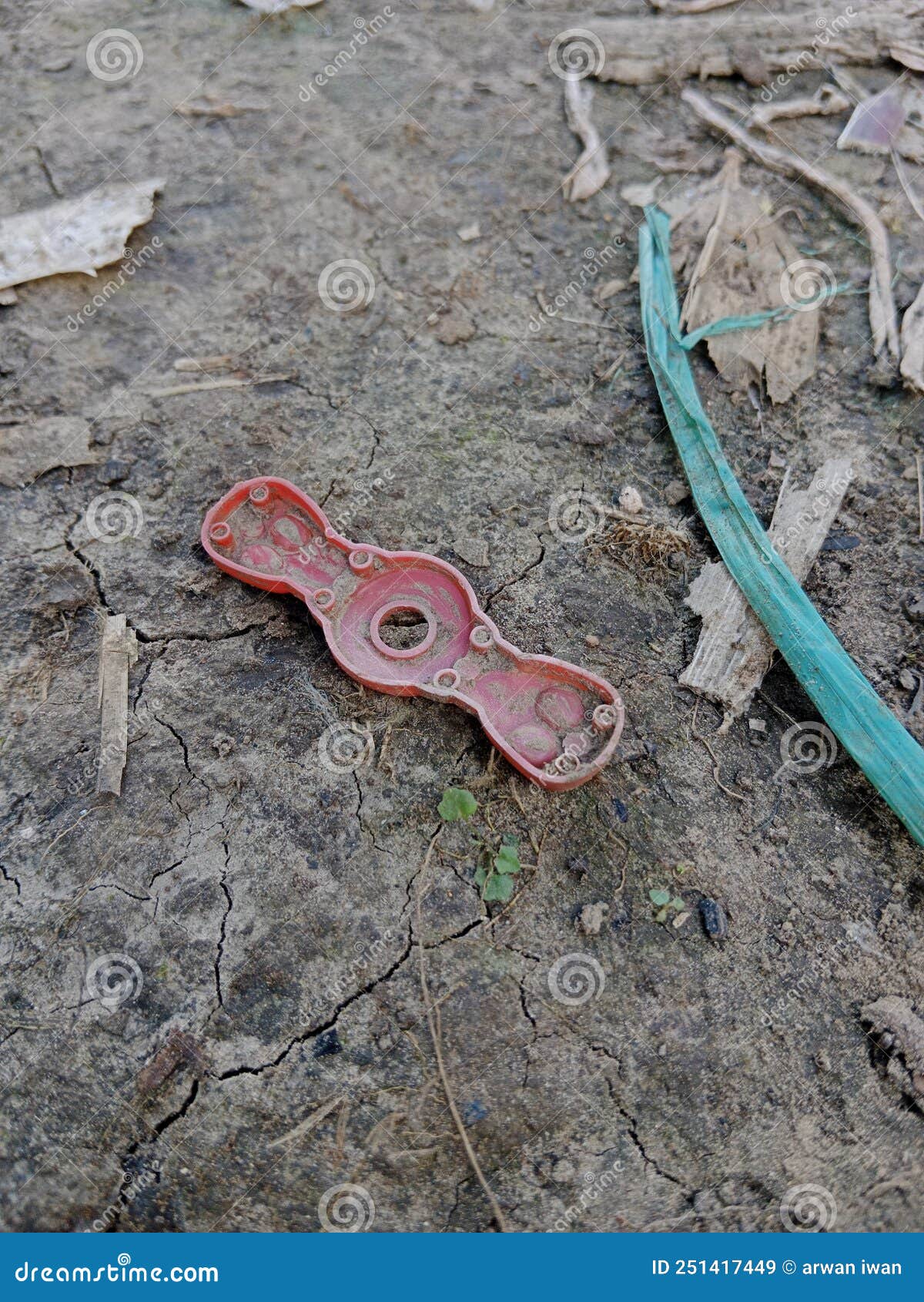 Lots of Plastic Waste Scattered Around Stock Image - Image of branch ...
