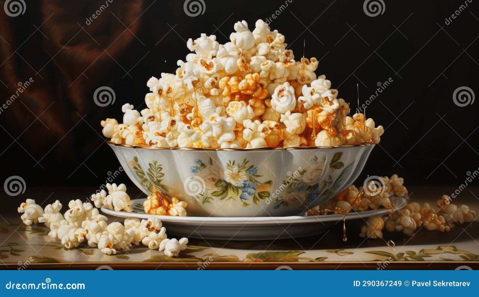 Lots of Popcorn. Beautiful, Edible Snacks. Stock Image - Image of snack ...