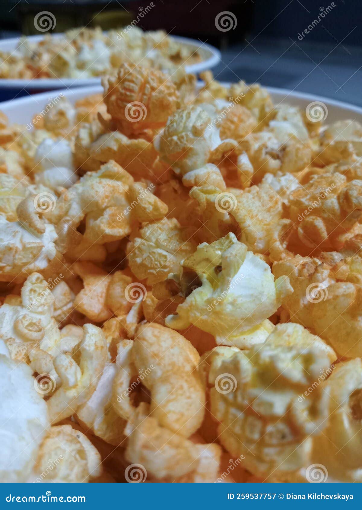 Lots of popcorn and cheese stock image. Image of plant - 259537757