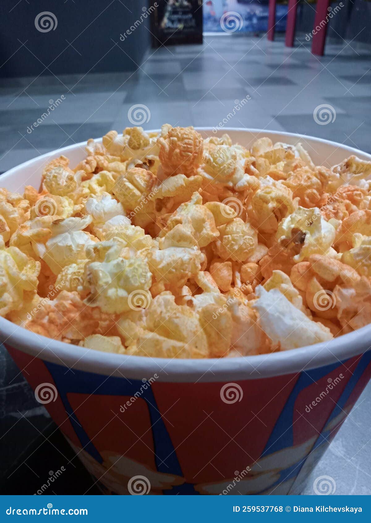 Lots of popcorn and cheese stock photo. Image of meat - 259537768