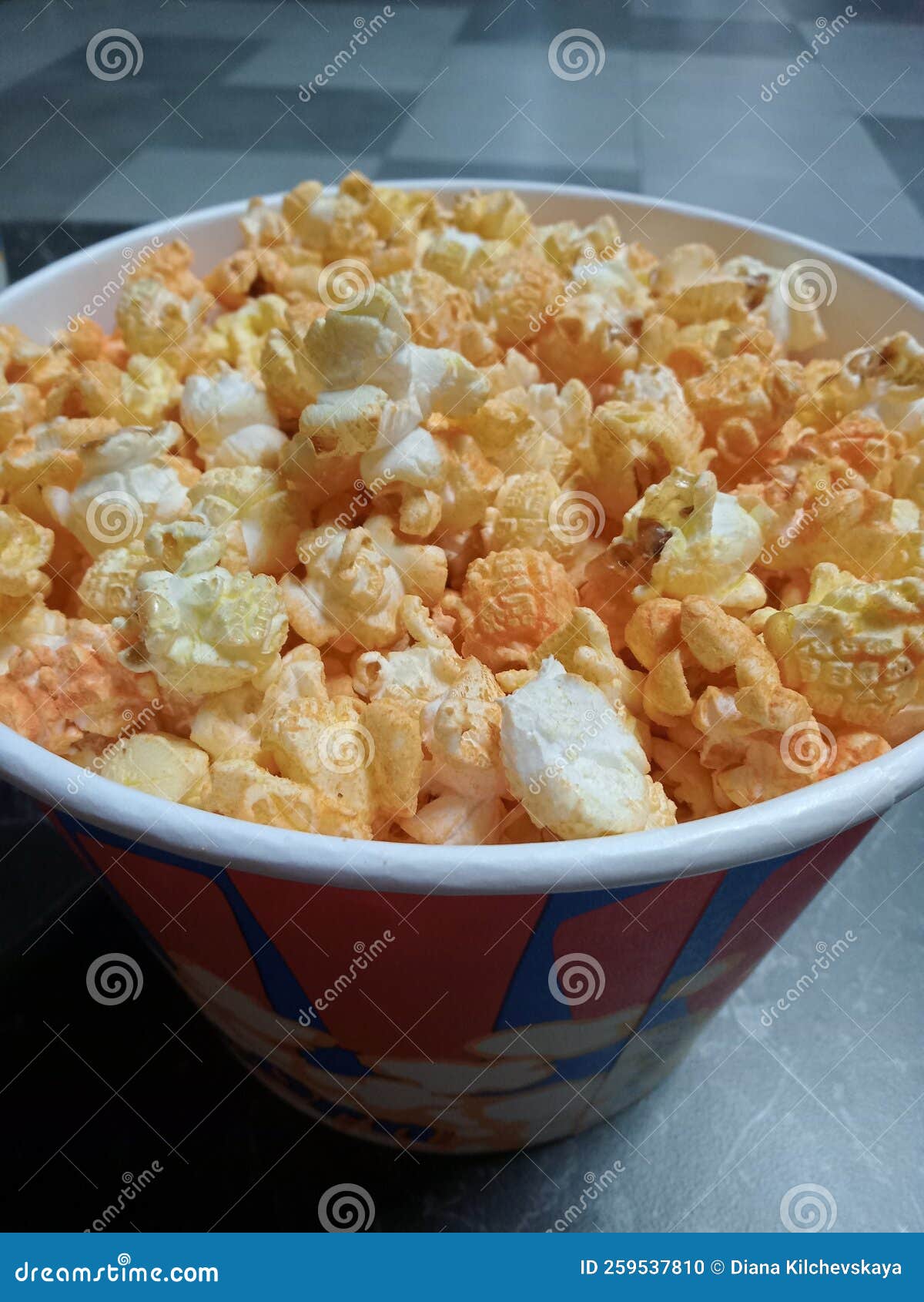 Lots of popcorn and cheese stock photo. Image of breakfast - 259537810