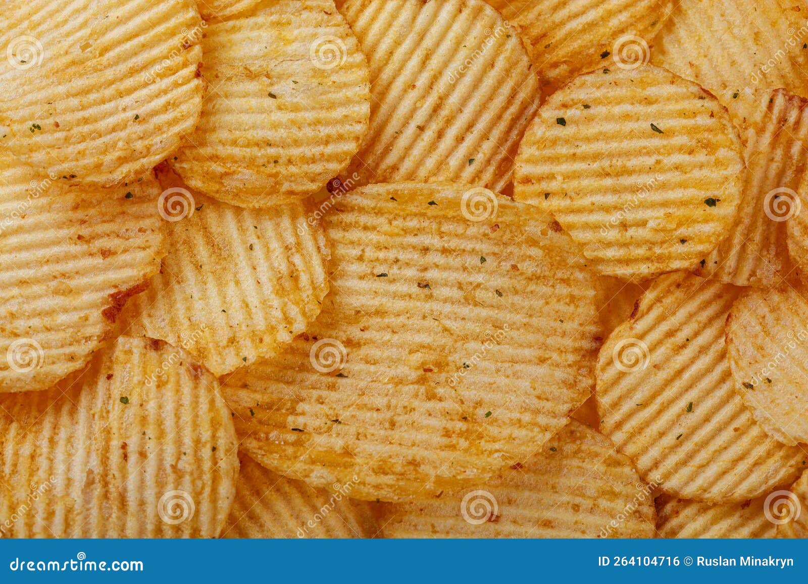 Lots of Potato Chips, Texture Stock Photo - Image of pack, fluted ...
