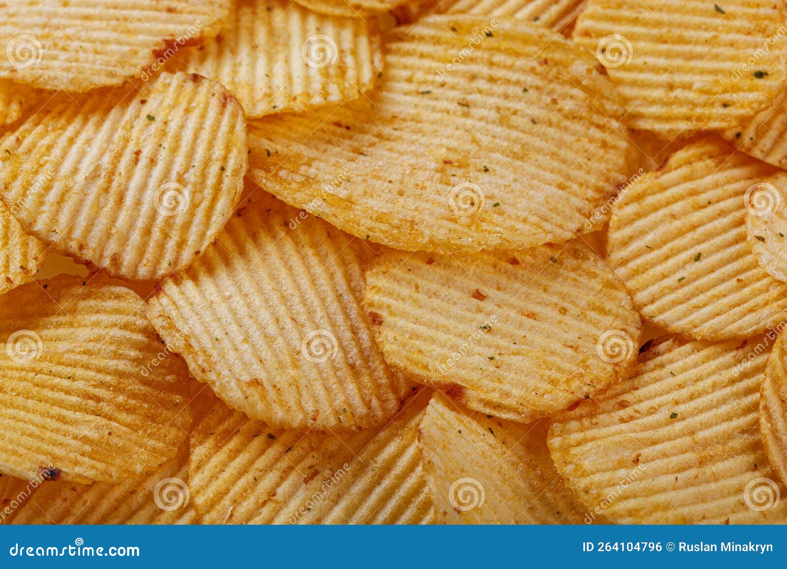 Lots of Potato Chips, Texture Stock Photo - Image of meal, delicious ...