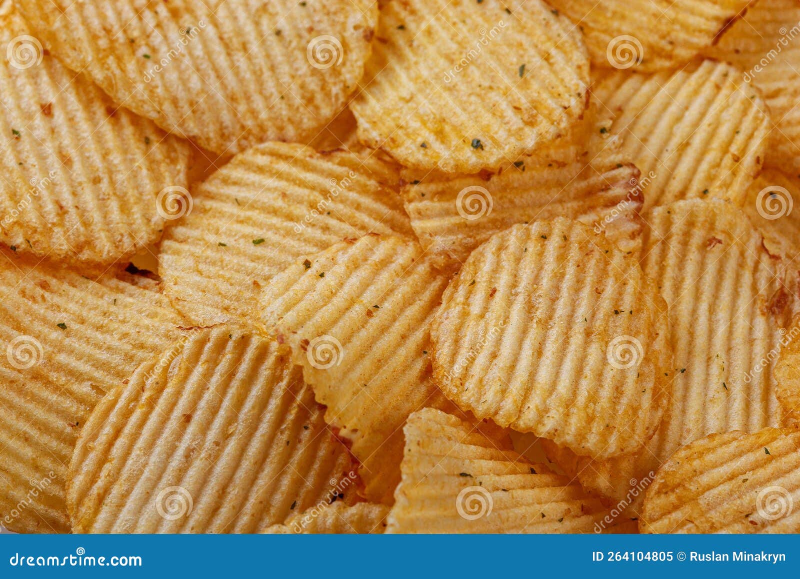 Lots of Potato Chips, Texture Stock Image - Image of pack, fluted ...