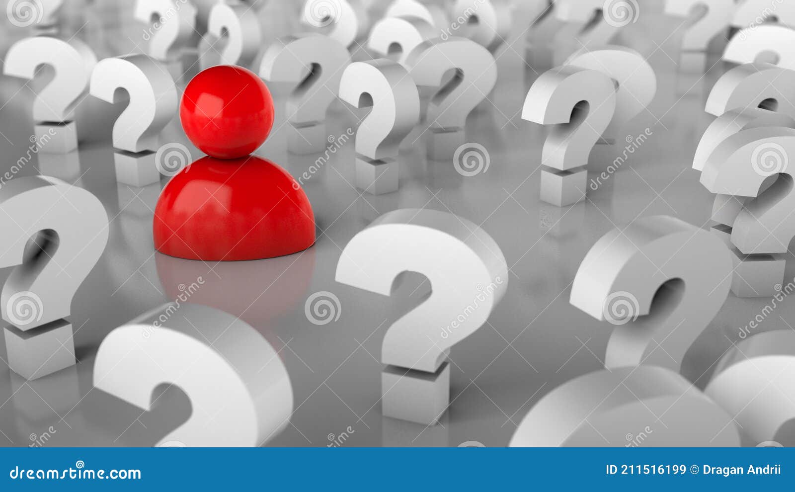 Lots of Question Marks and a Person. Many Questions or Looking for a ...