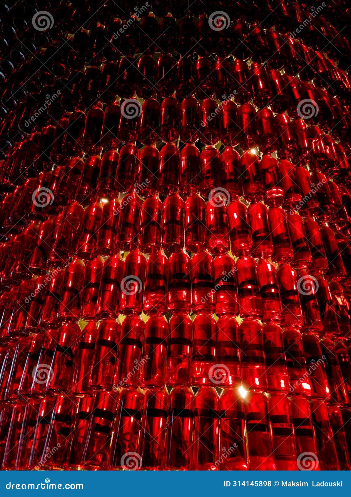 Lots of red bottles stock photo. Image of idea, luxury - 314145898