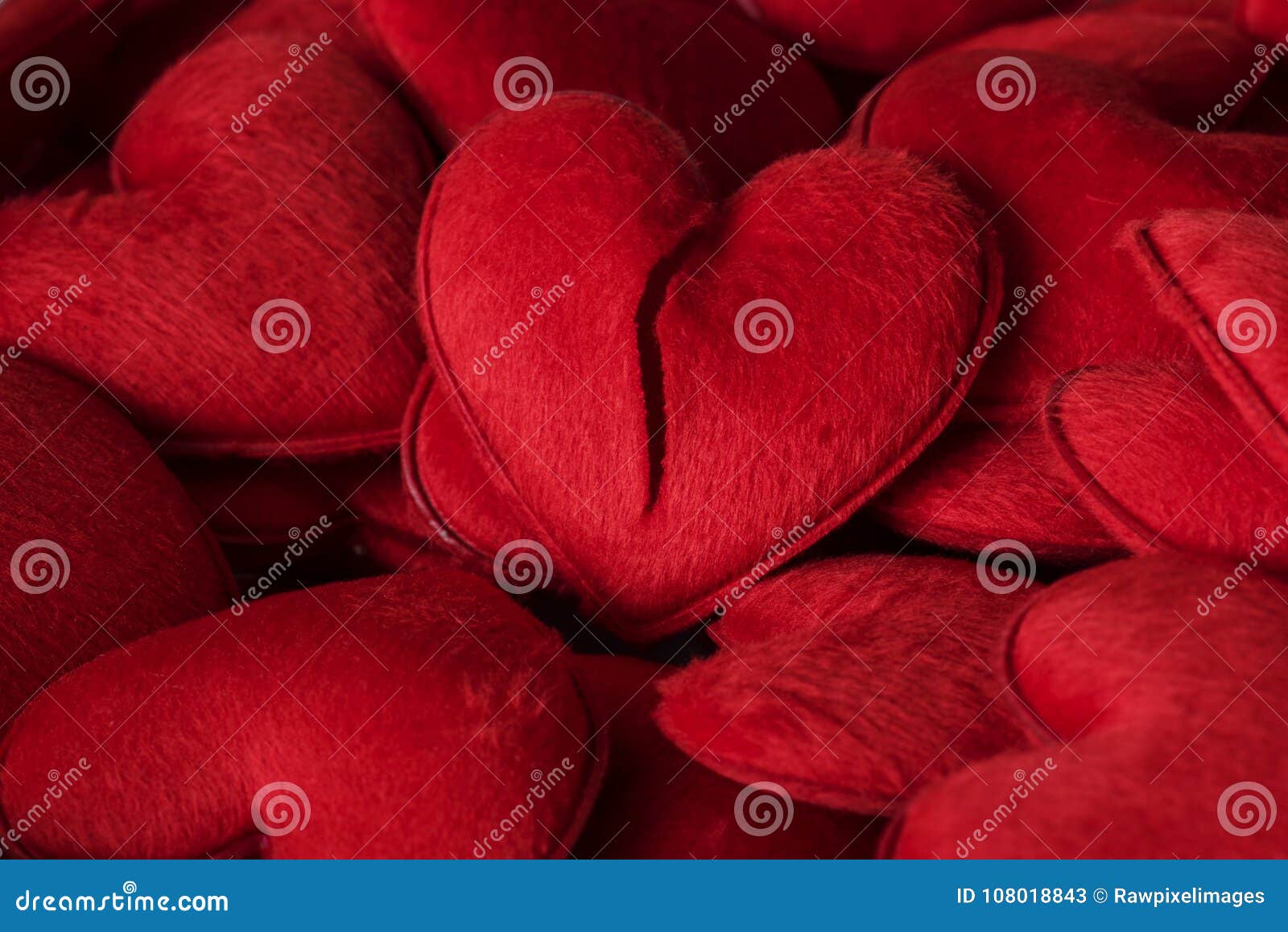 A Lots of Red Heart Plush Toys Stock Image - Image of lots, macro ...