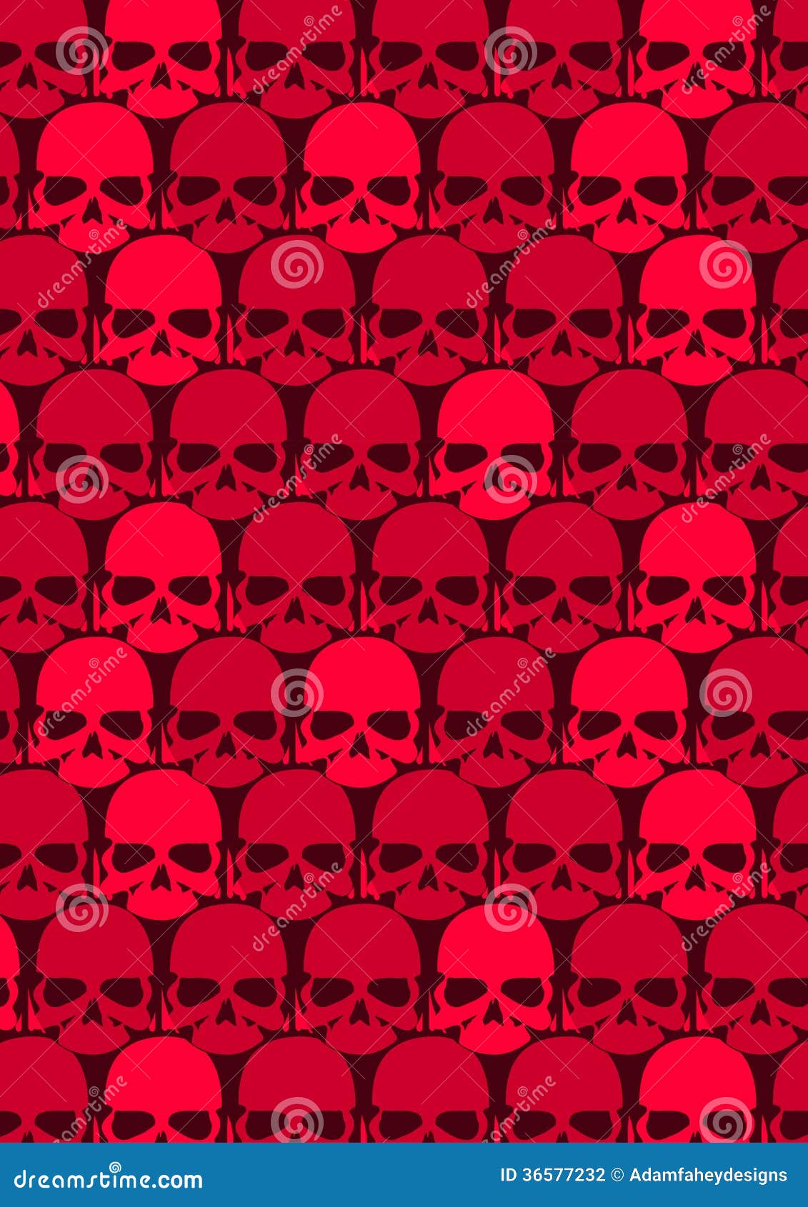 Lots of red skulls. stock vector. Illustration of black - 36577232