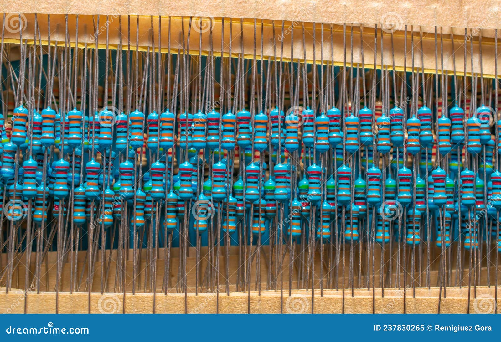 Lots of Resistors, Electronic Components Background or Texture Stock ...