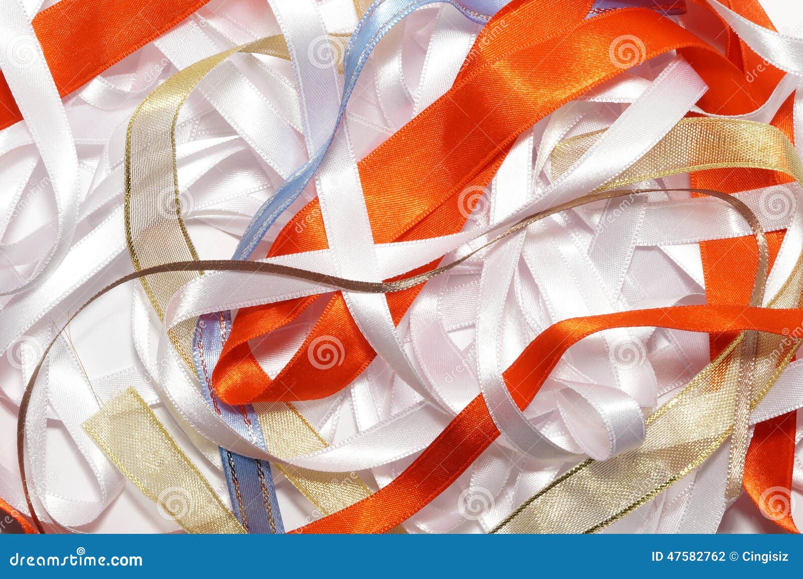 Lots of ribbons stock photo. Image of decoration, oramge - 47582762