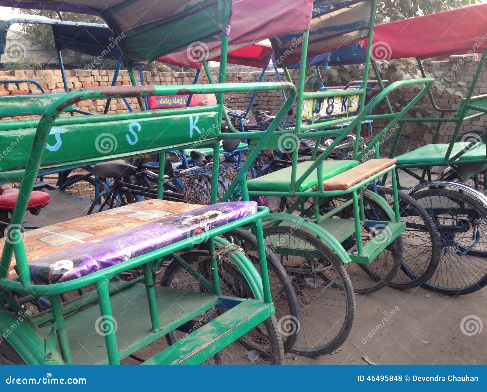 Lots of rickshaw stock photo. Image of rickshaws, human - 46495848