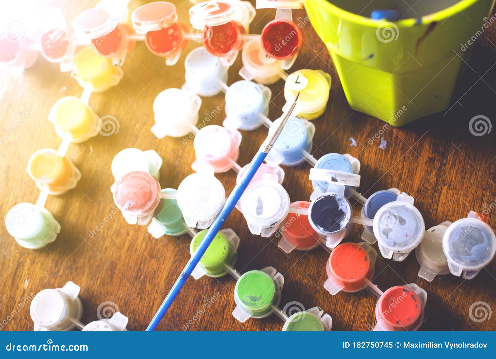 Lots of School Colors on the Table. the Children Will Soon Go Back To ...