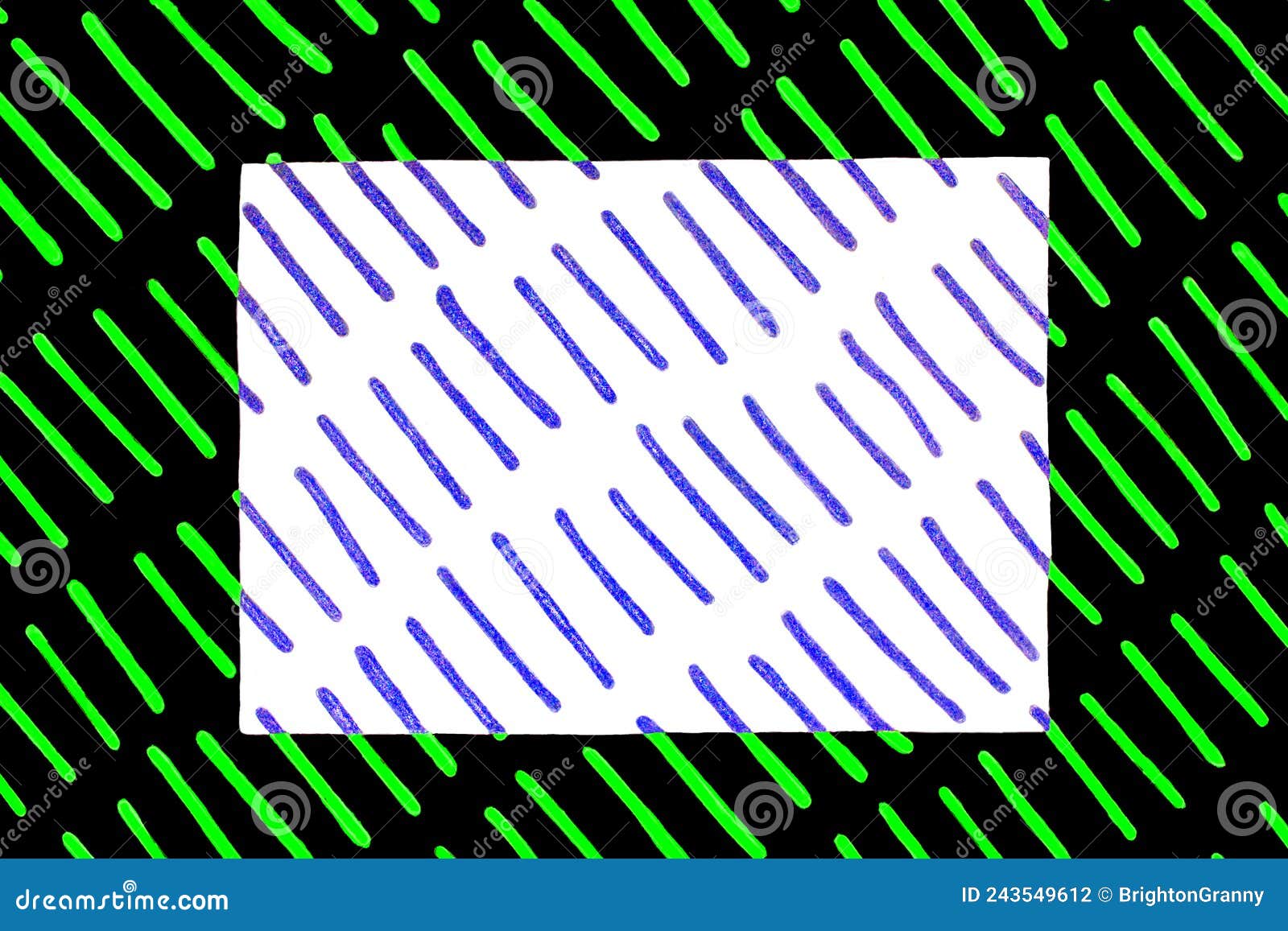 Lots of Short Lines Forming a Rectangle Shape. Stock Illustration ...