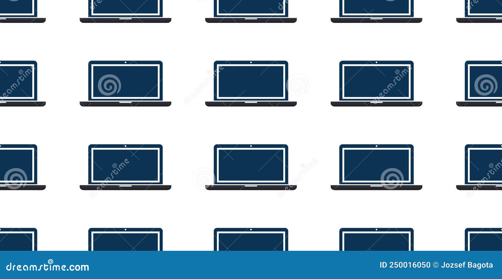 Lots Of Simple Blue Minimalist Laptops - Pattern Background Design ...
