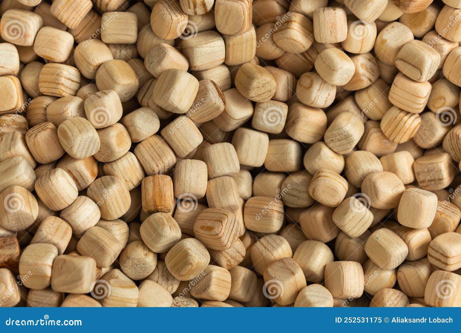 Lots of Small Wooden Cubes. Background of Wooden Cubes Stock Image ...