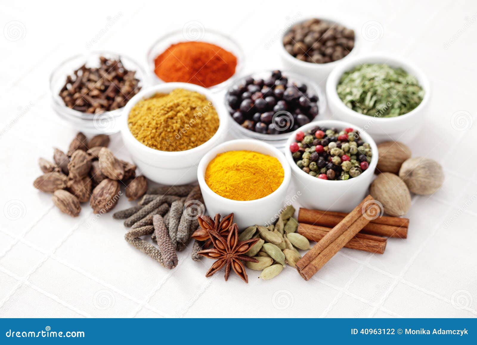 Lots of spices stock photo. Image of allspice, closeup - 40963122
