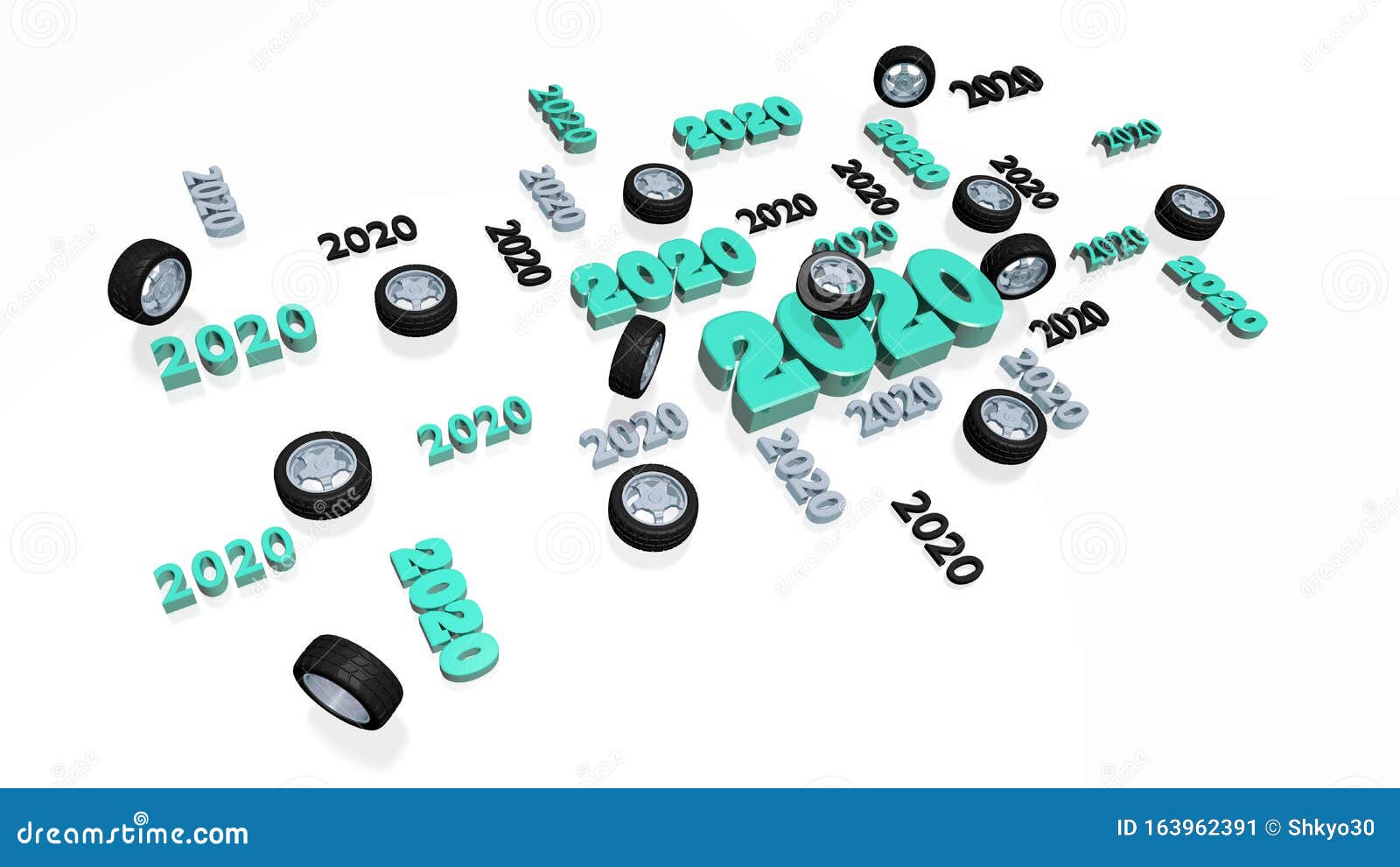 Lots of Sport Wheel 2020 Designs with Several Wheels Stock Illustration ...
